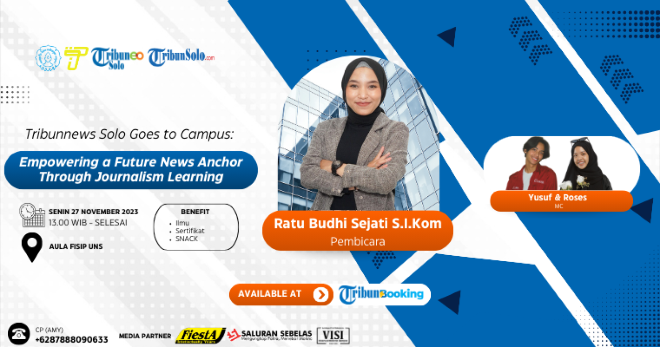 Tribunnews Goes to Campus: Workshop Empowering a Future News Anchor Through Journalism Learning