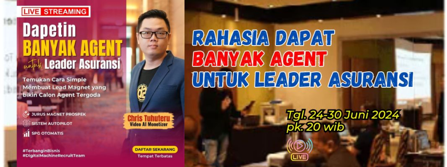 Breaking News GRATIS Webinar Eksklusif Rahasia Merekrut 5 sampai 10 Agen Baru Tiap Minggu dengan ...
