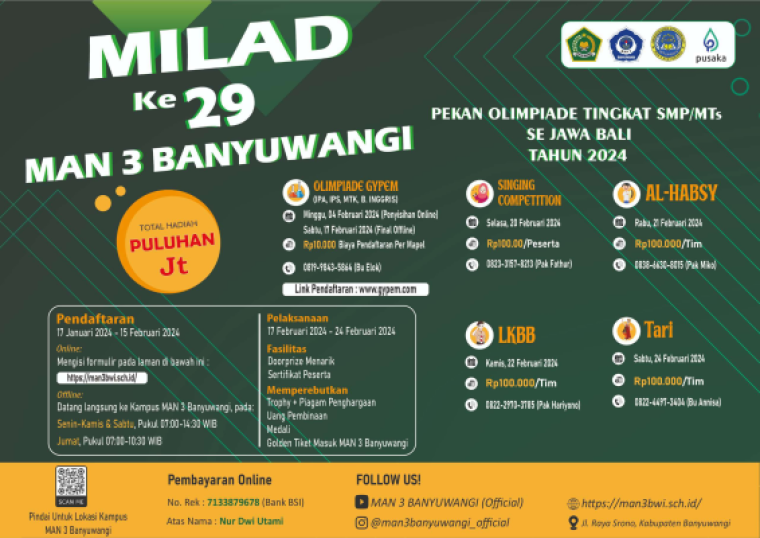 LOMBA MILAD Ke-29 MAN 3 Banyuwangi