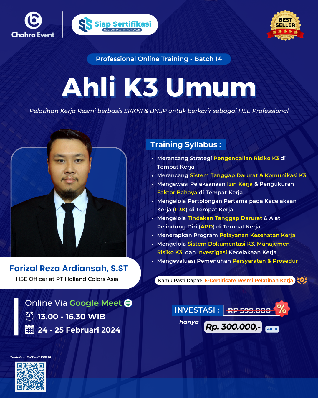 Pelatihan Ahli K3 Umum