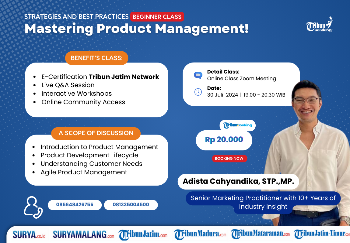 Tribun Academy Jatim - Mastering Product Management!