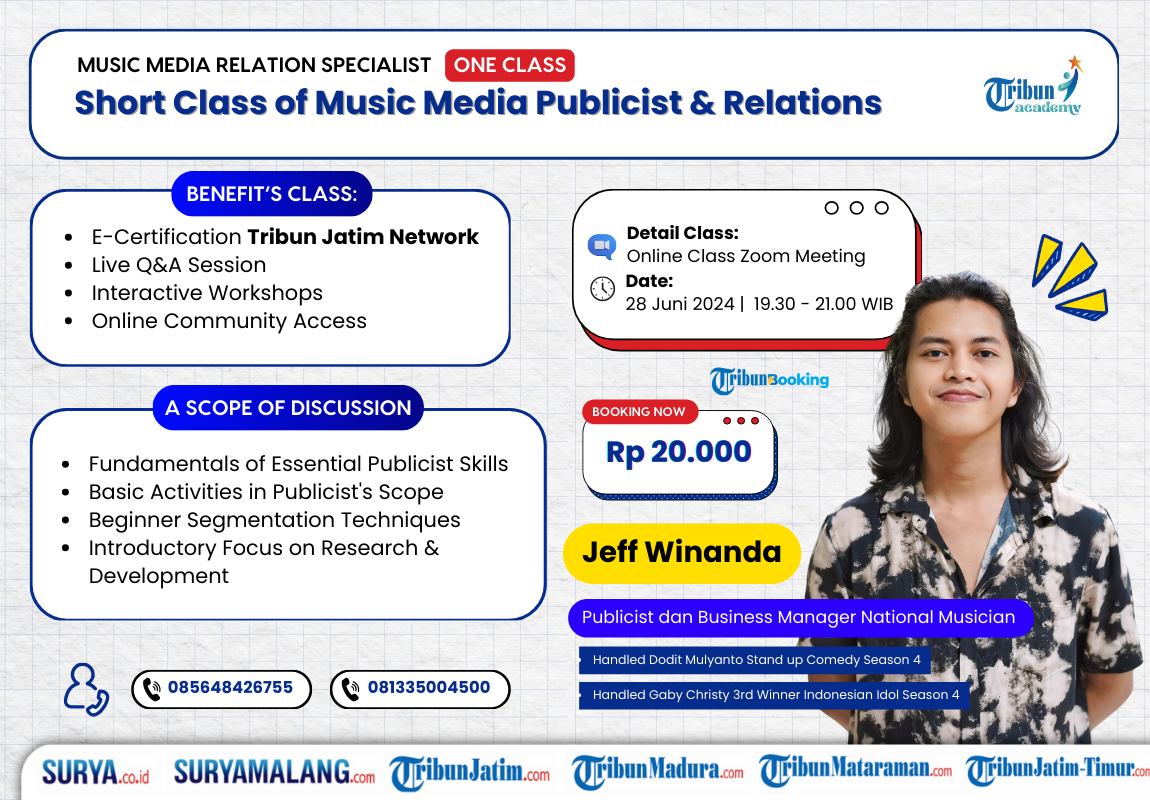 Tribun Academy Jatim - Music Media Relation Specialist
